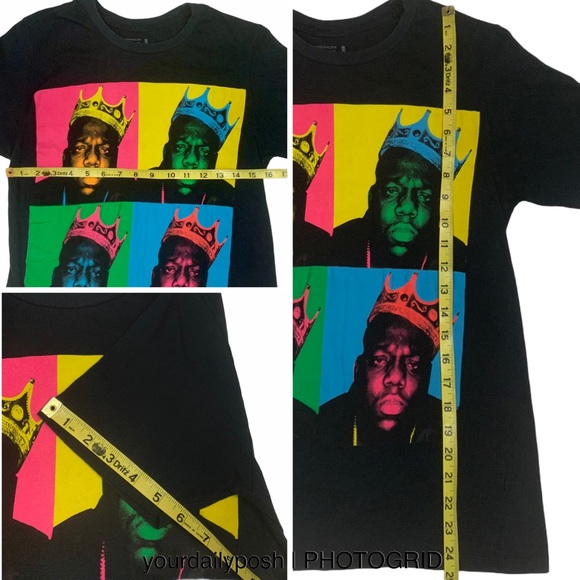 Brooklyn Mint | Tops | Notorious Big Biggie Smalls Black Pop Art ...